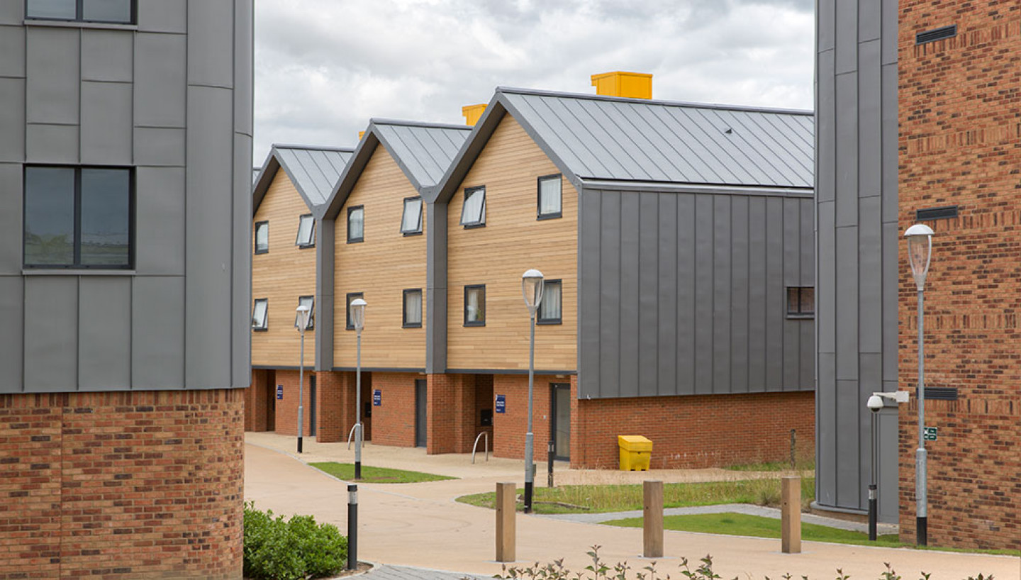 VMZINC for façades and roofs of Langwith College student accommodation