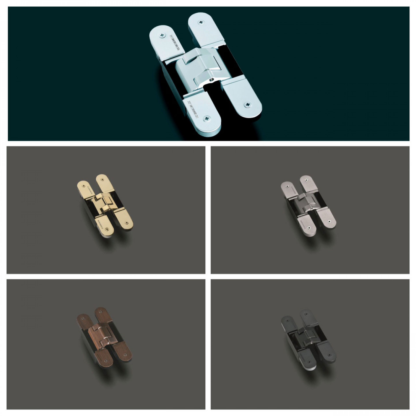 Hinge finishes for TECTUS
